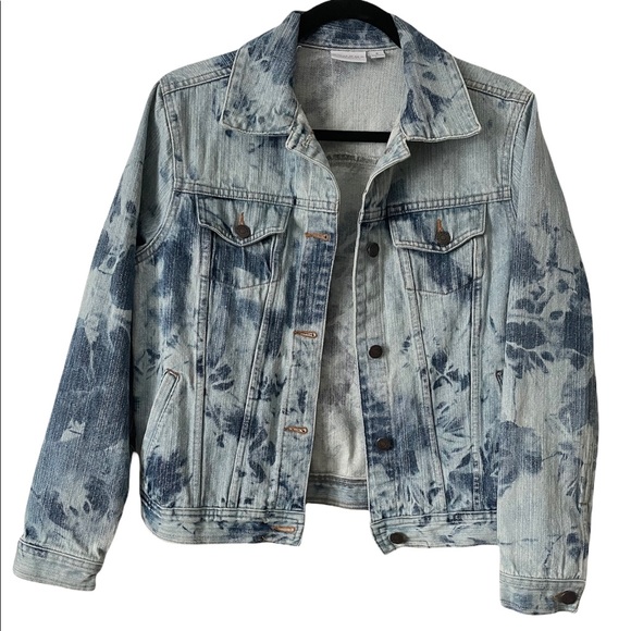 Sonoma | Jackets & Coats | Sonoma Bleach Dyed Denim Jean Jacket | Poshmark